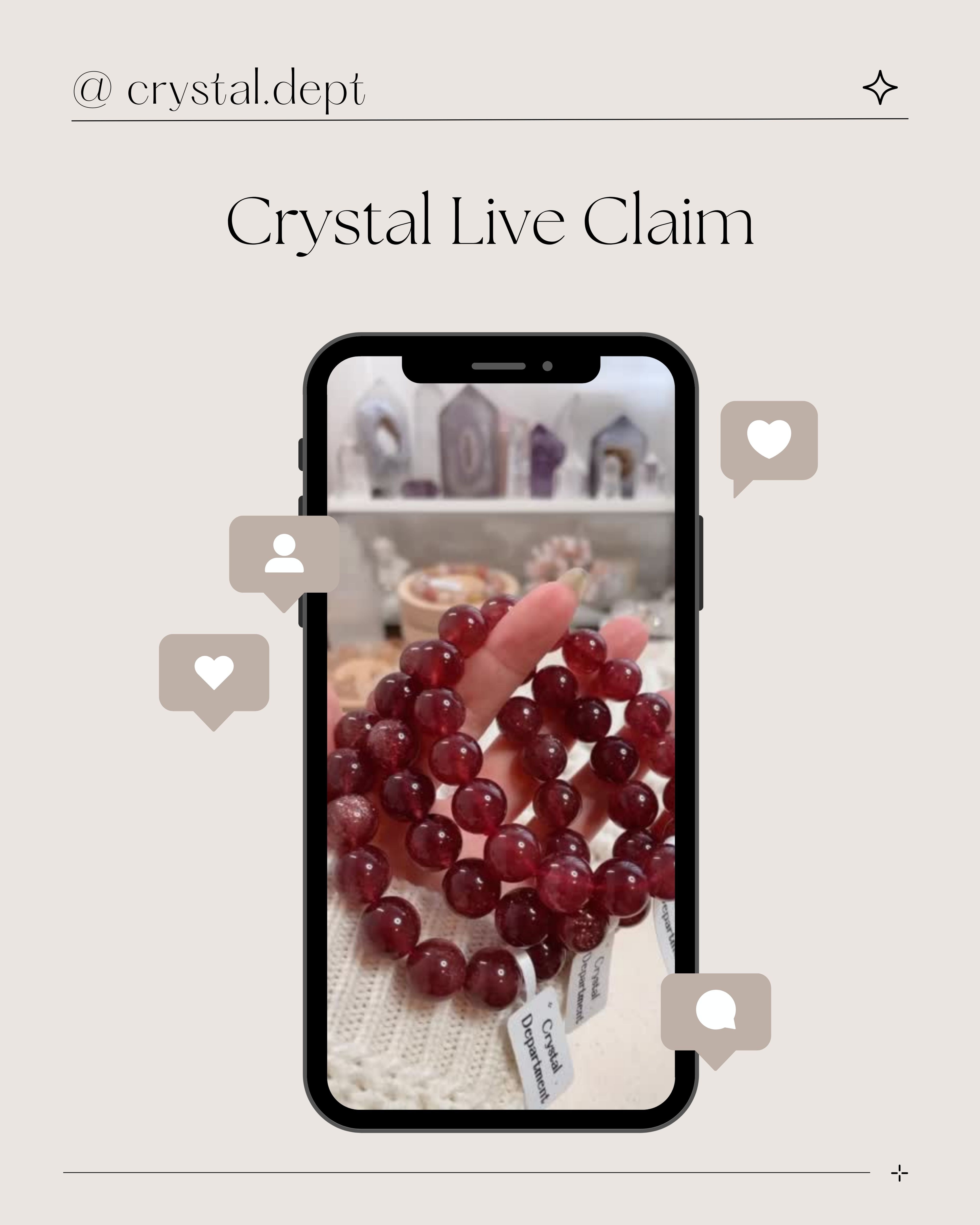 Custom Listing for Leanna | 5th April 2024 Instagram LIVE Claim - Crys – Crystal Department